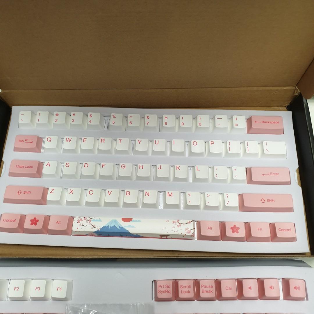 AKKO MT MOUNT FUJI SAKURA KEY CAPS KEYCAPS, Computers & Tech, Parts & Accessories, Computer ...
