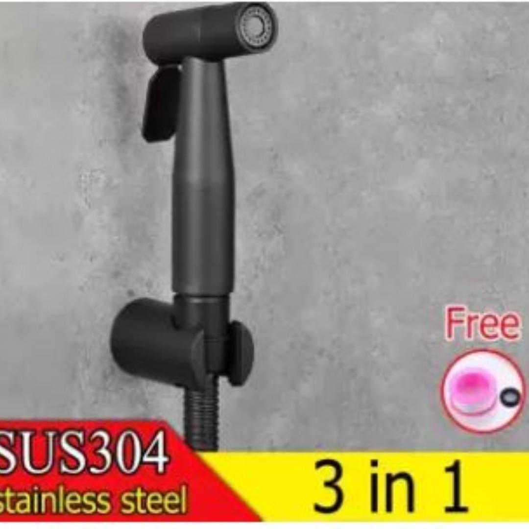 Bathroom 3 in 1 SUS304 Stainless Steel Bidet Spray Toilet Bidet Rinse ...