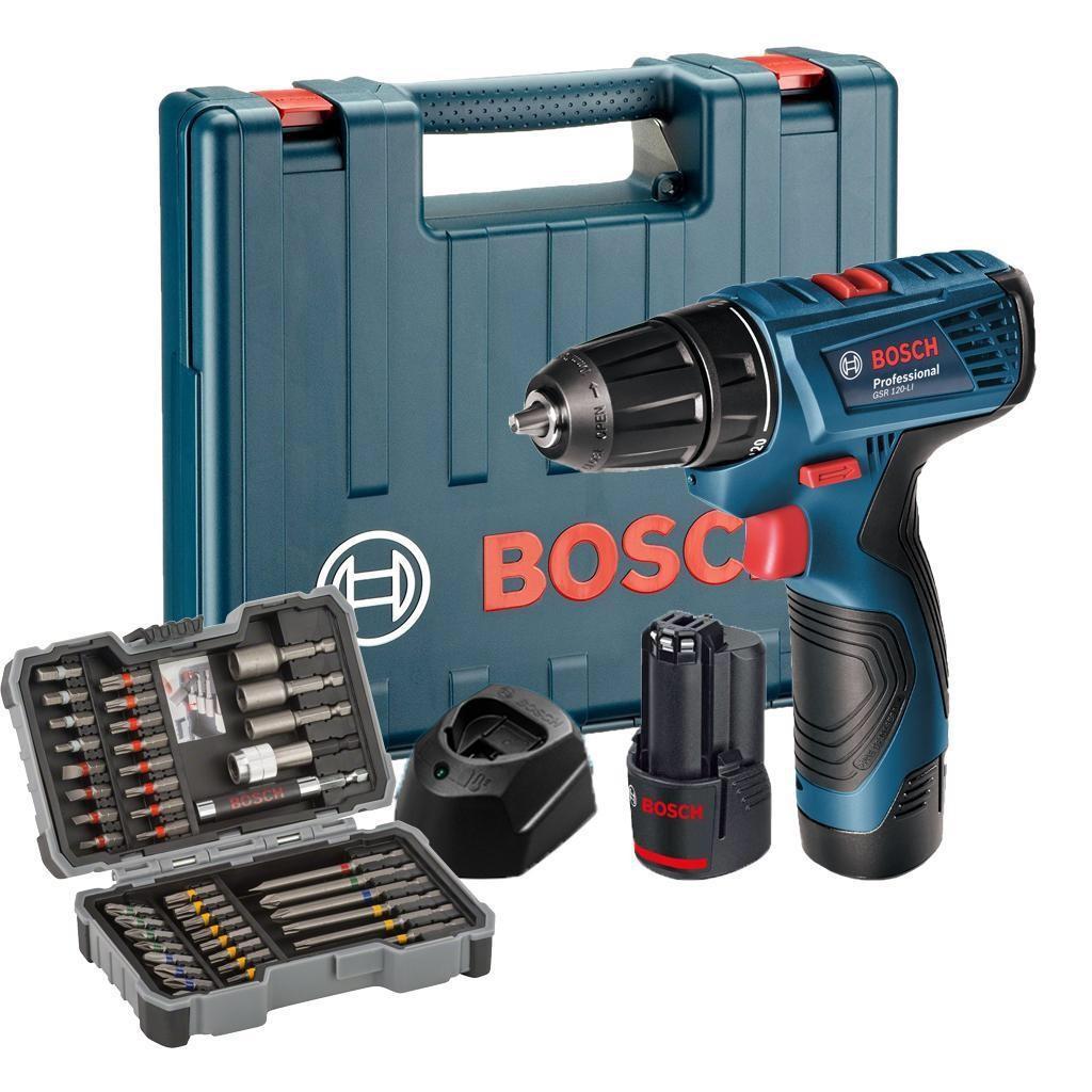 Bosch 12V Cordless Combo Driver Drill: GSR120-Li, Everything Else on ...
