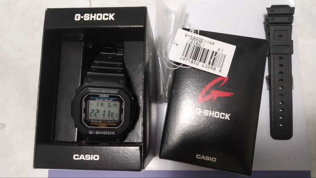 Casio G-Shock g-5600e solar watch, Men's Fashion, Watches & Accessories, Watches on Carousell