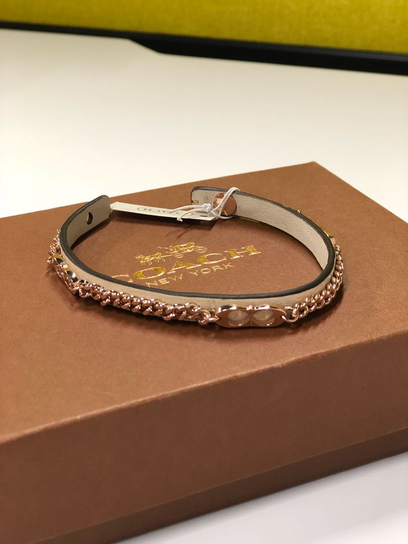 Coach leather bracelet, Women's Fashion, Jewelry & Organisers ...