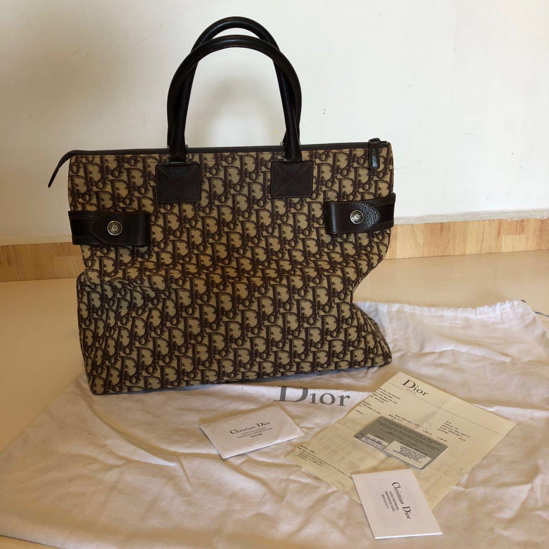 Dior Monogram Tote Bag, Women's Fashion, Bags & Wallets, Tote Bags on ...