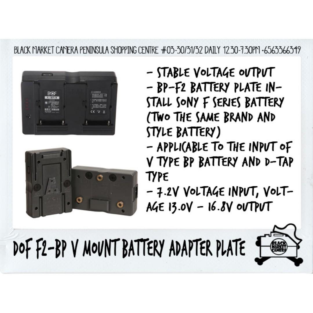 [BMC] DOF F2-BP V Mount Battery Adapter Plate for Sony NP-F970 F750 ...