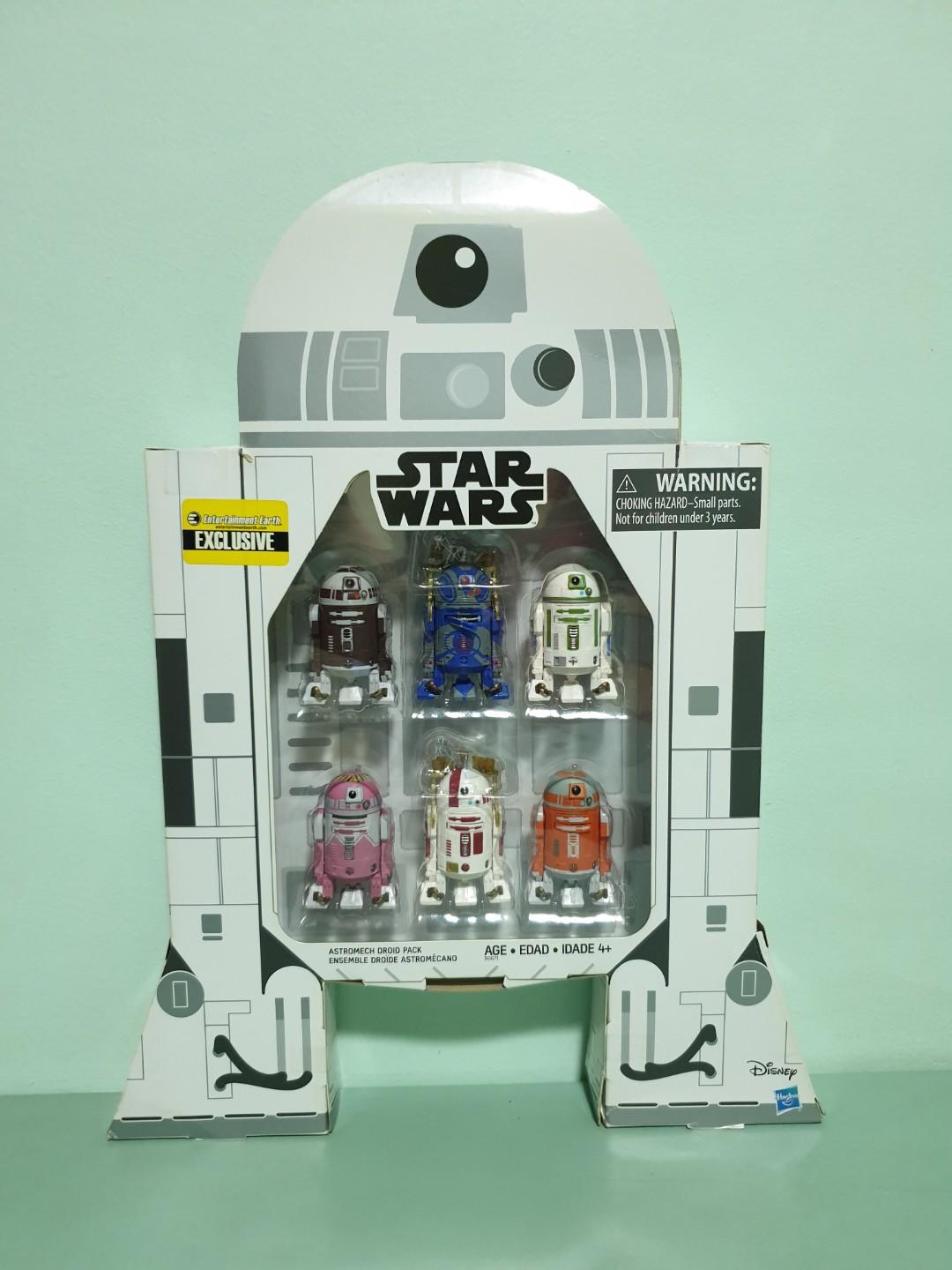 Hasbro Disney Star Wars Astromech Droid 6- Pack Exclusive Figures ...