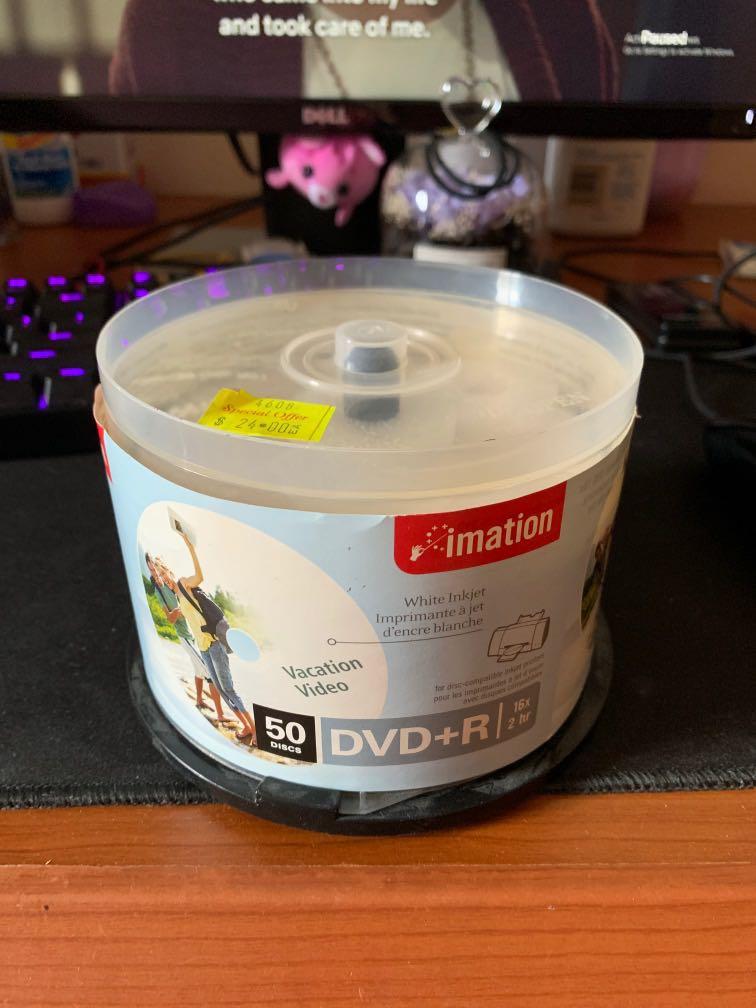 Imation DVD+ R printable disc, Hobbies & Toys, Music & Media, CDs & DVDs on Carousell