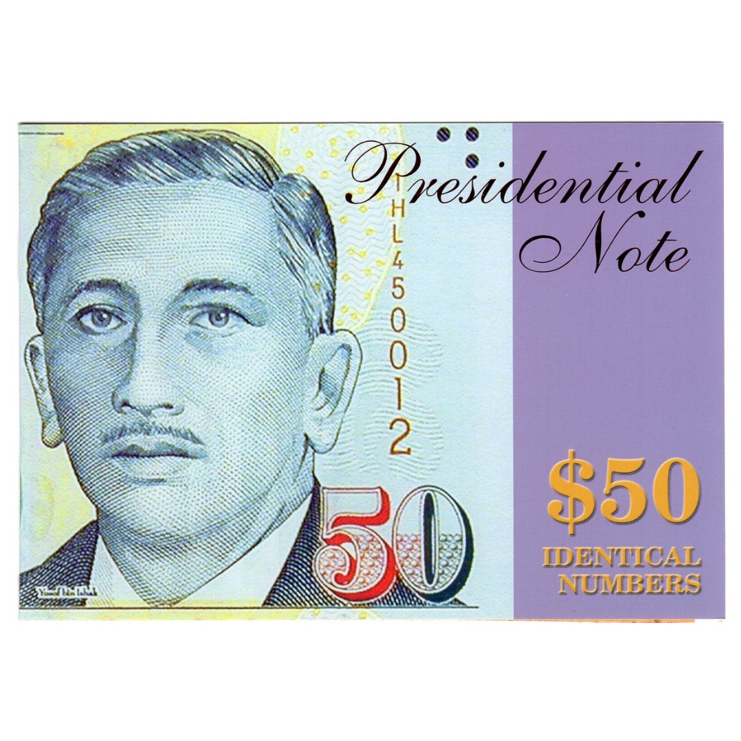 Presidential Note Commemorative $50 Identical Numbers Set, Hobbies ...