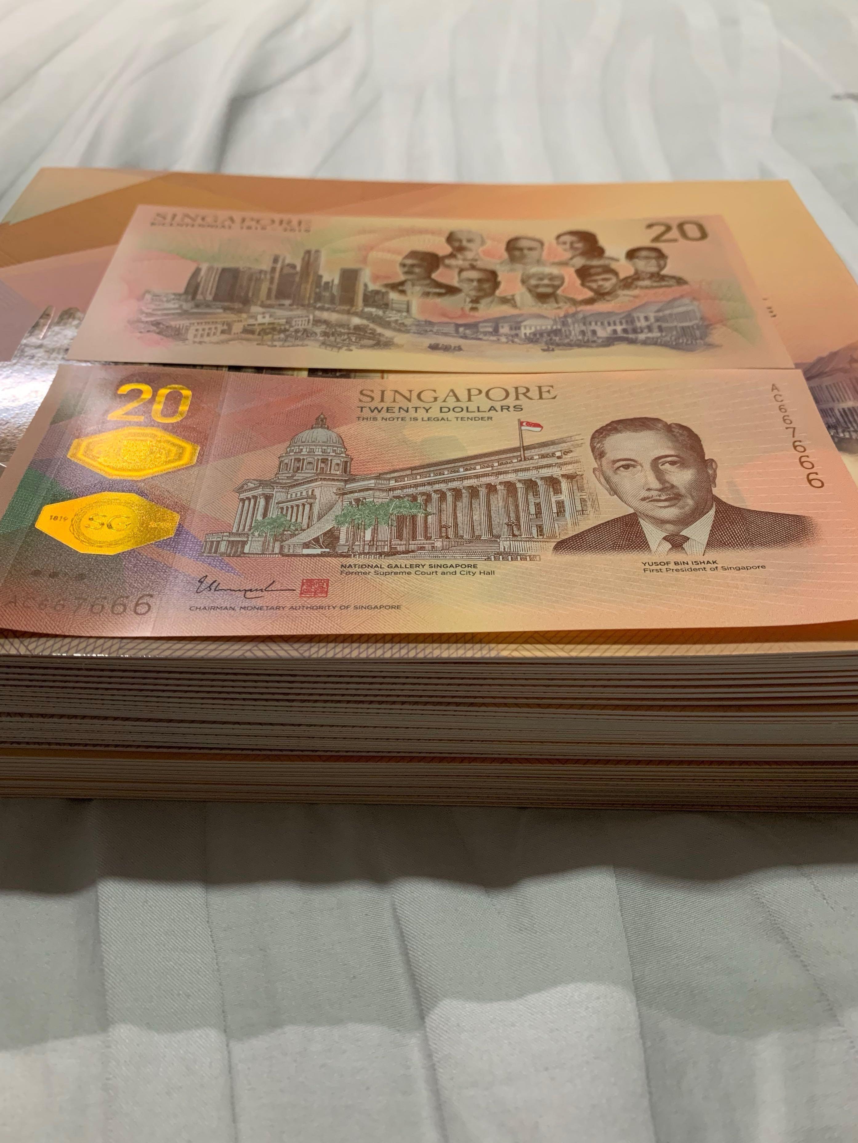 SGD20 Bicentennial Commemorative Note, Hobbies & Toys, Memorabilia ...