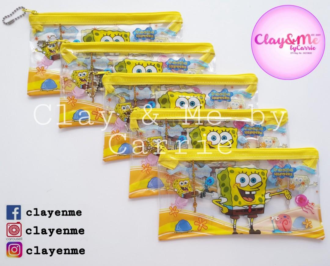 SpongeBob Squarepants pencil case pouch 12s, Hobbies & Toys, Stationary ...