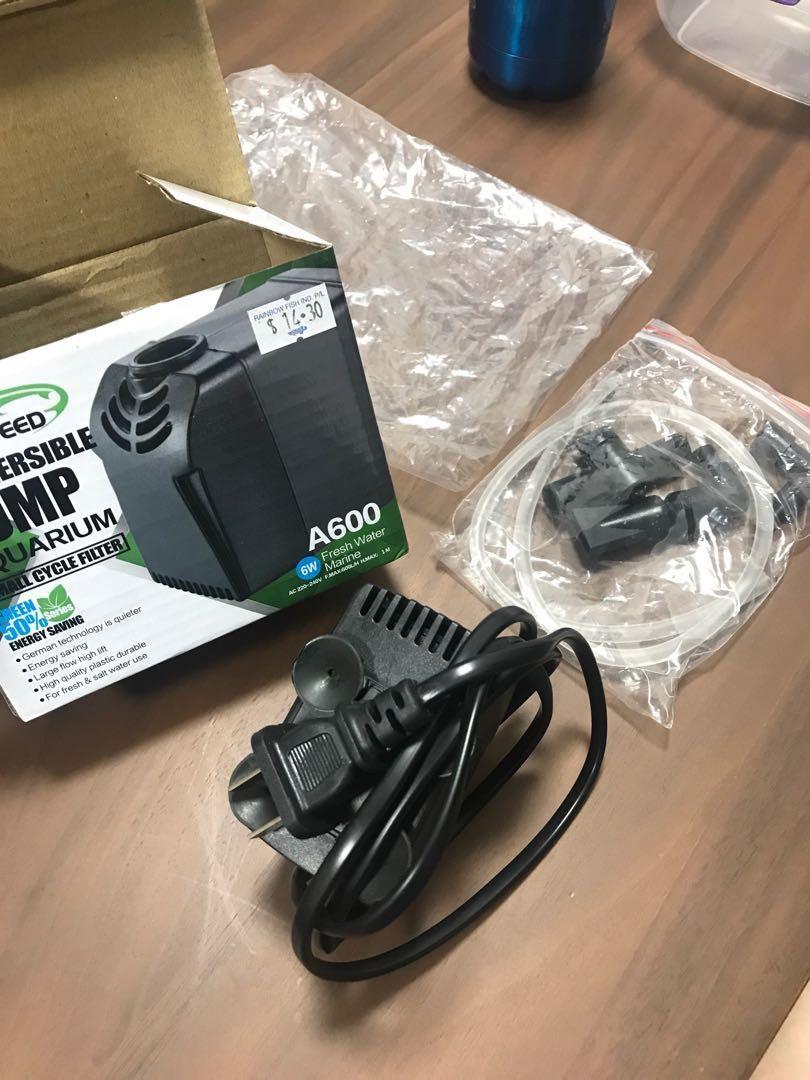 AQUASPEED Submersible Pump A600 (600L/H) (6W), Pet Supplies, Homes ...
