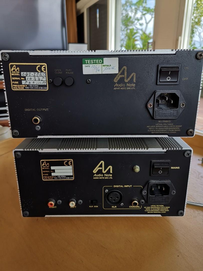 Audio Note CD Transport Zero and DAC One, Audio, Other Audio Equipment ...
