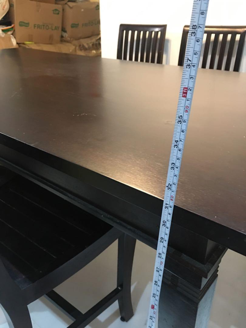 Barang Barang Solid Wood Dining Table, Furniture & Home Living ...