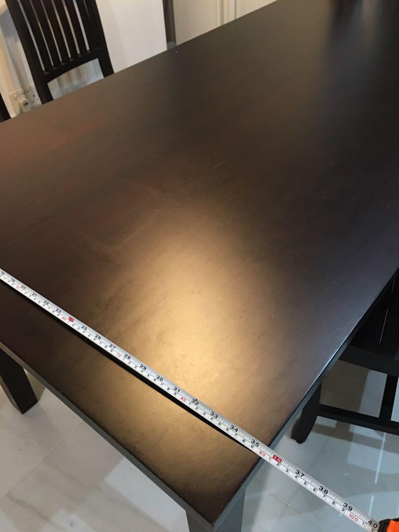 Barang Barang Solid Wood Dining Table, Furniture & Home Living ...