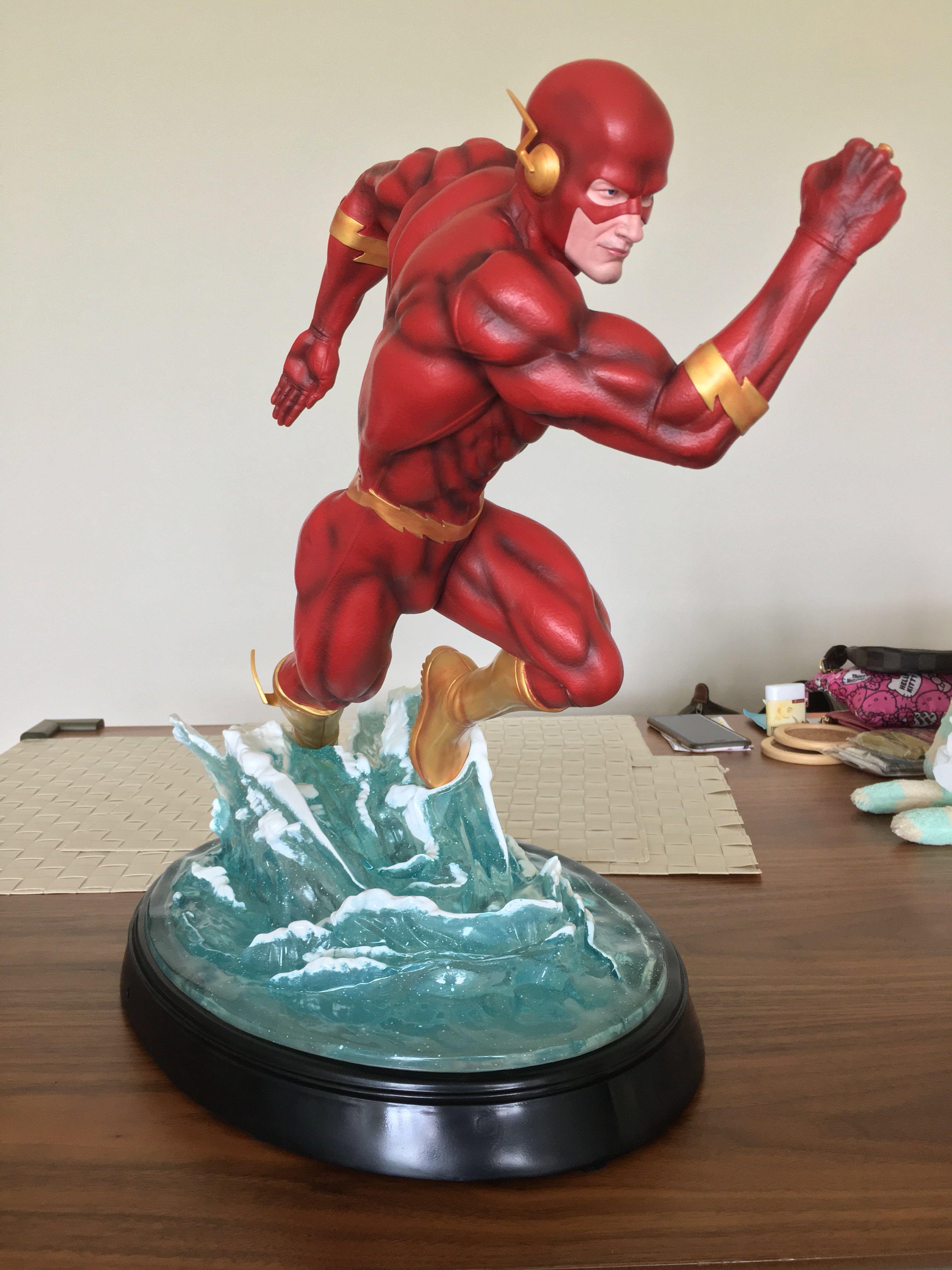 Custom fan art Flash 1/4 statue, Hobbies & Toys, Toys & Games on Carousell