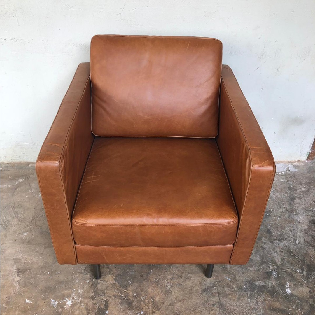Ethnicraft - N501 sofa - 1 seater - Old Saddle, Furniture & Home Living ...