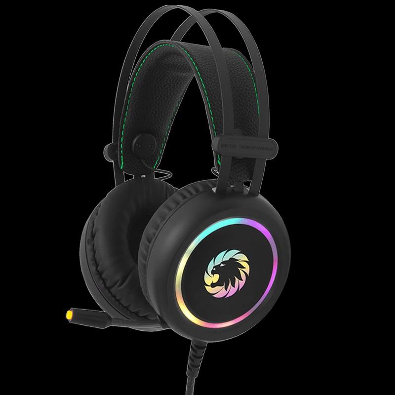 GAMEMAX HG3500 7.1 Virtual Surround GAMING Headset Rainbow USB Digital ...