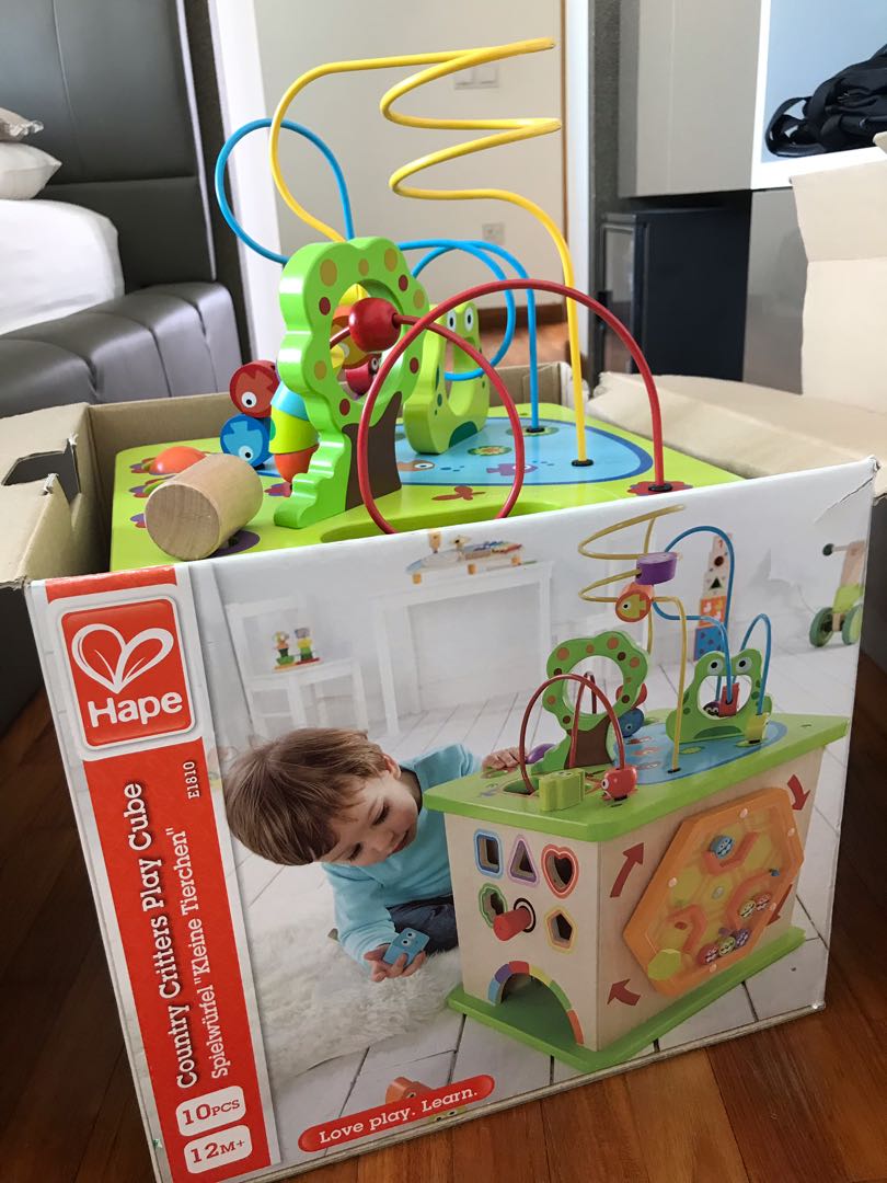 Hape Country Critters Play Cube, Hobbies & Toys, Toys & Games on Carousell