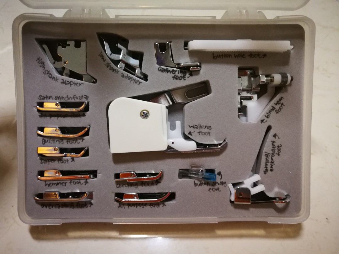 Home sewing machine footers, Furniture & Home Living, Home Improvement ...