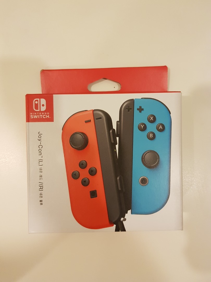 Joycons (Neon Red Blue), Video Gaming, Video Game Consoles, Nintendo on ...