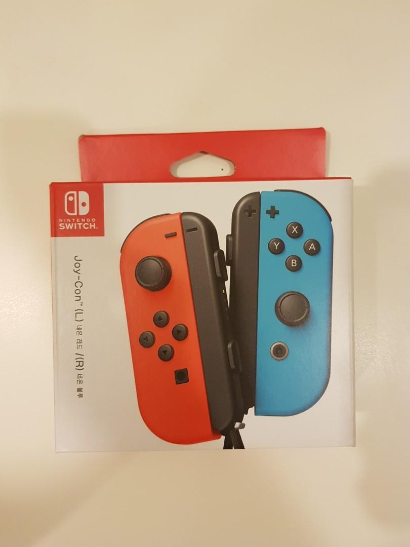 Joycons (Neon Red Blue), Video Gaming, Video Game Consoles, Nintendo on ...