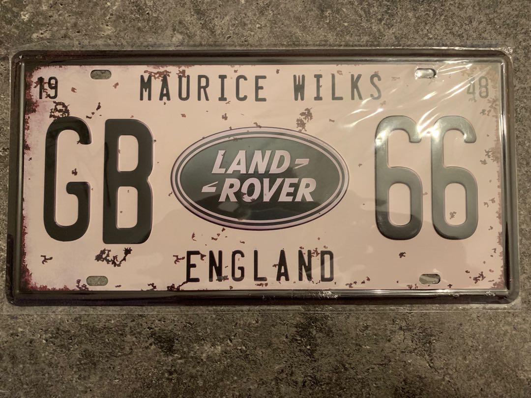 Land Rover decorative number plate, Car Accessories, Accessories on ...