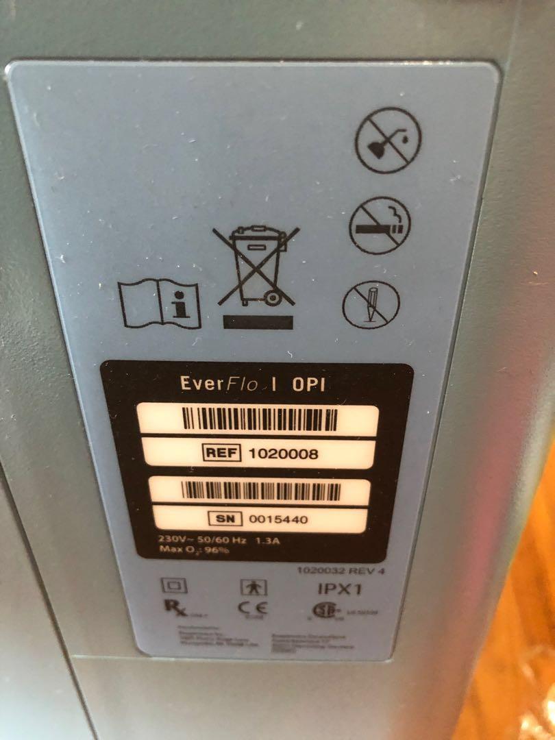 Philips Everflo OPI Respironics Oxygen Concentrator, Health & Nutrition ...