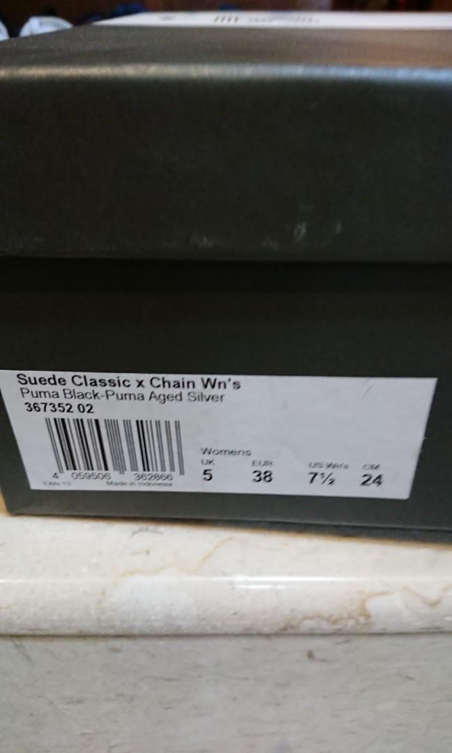 Puma suede classic x Chain, Women's Fashion, Footwear, Sneakers on ...