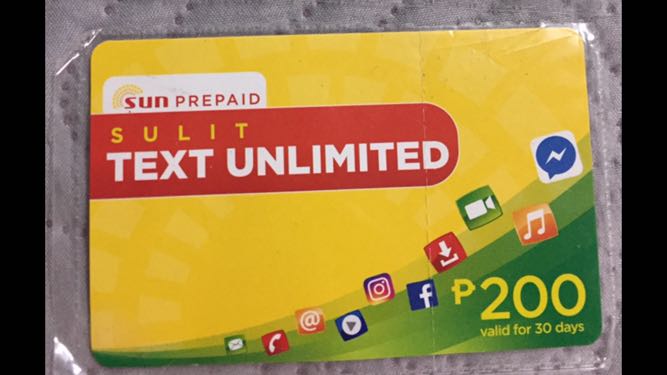 Sun Cellular P200 Load Card, Tickets & Vouchers, Store Credits on Carousell