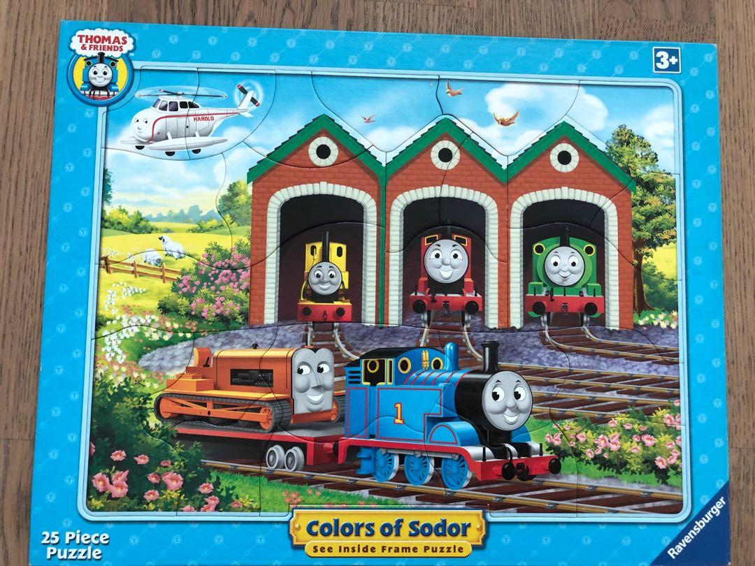 Thomas the Tank Engine Puzzle - 2 puzzles, 興趣及遊戲, 玩具 & 遊戲類 - Carousell