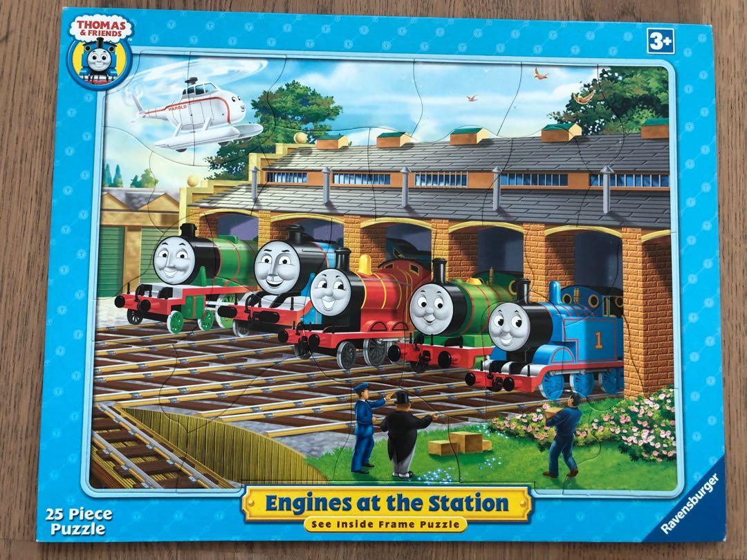Thomas the Tank Engine Puzzle - 2 puzzles, 興趣及遊戲, 玩具 & 遊戲類 - Carousell