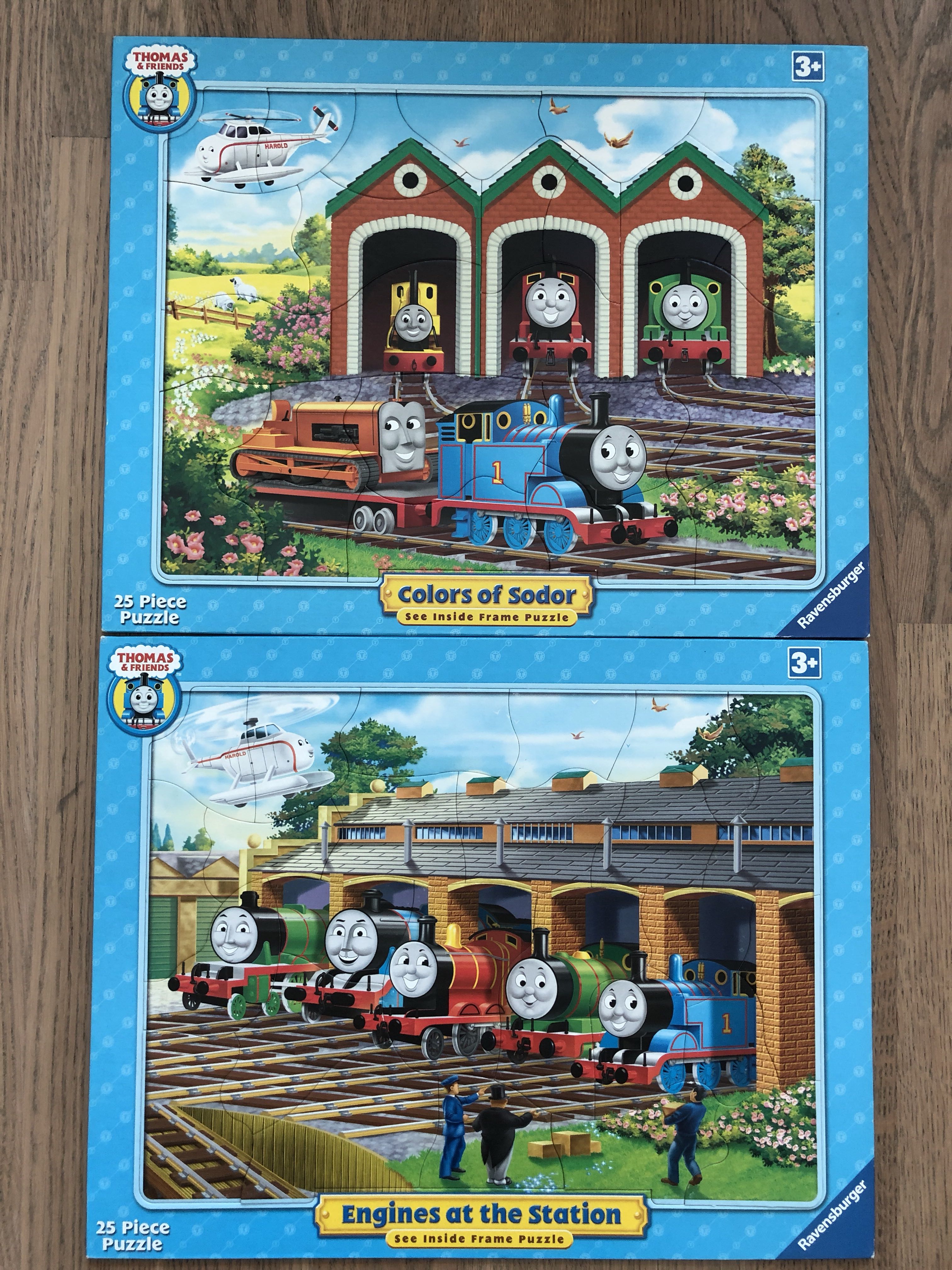 Thomas the Tank Engine Puzzle - 2 puzzles, 興趣及遊戲, 玩具 & 遊戲類 - Carousell