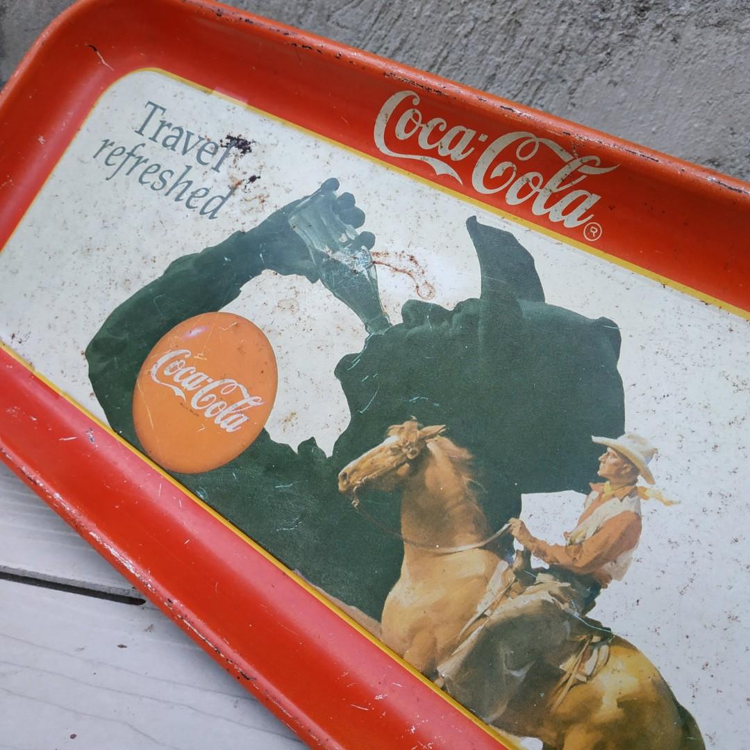 Vintage Coca-Cola Coke Travel Refreshed Tray, Hobbies & Toys ...