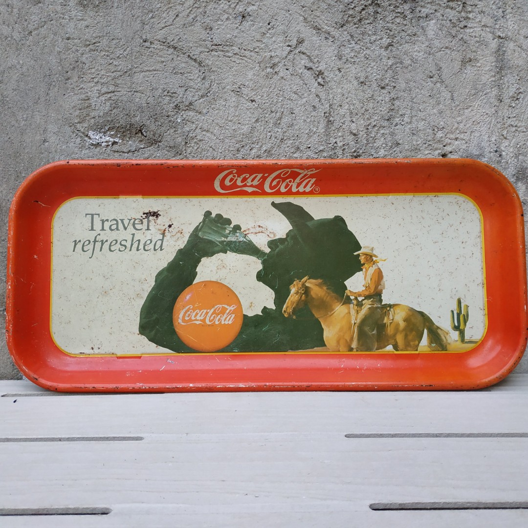 Vintage Coca-Cola Coke Travel Refreshed Tray, Hobbies & Toys ...