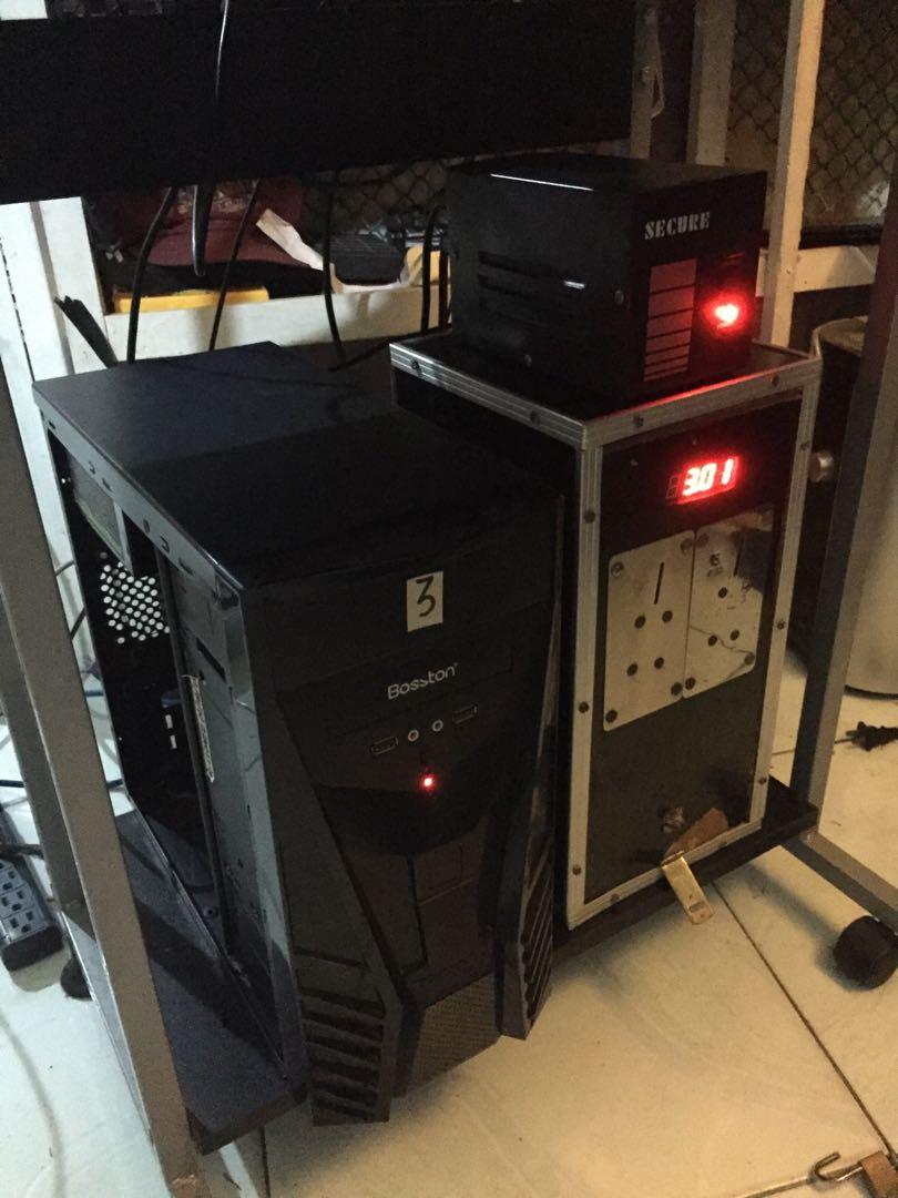 1 Set Pisonet Desktop Gaming + Coin Slot & Timer on Carousell