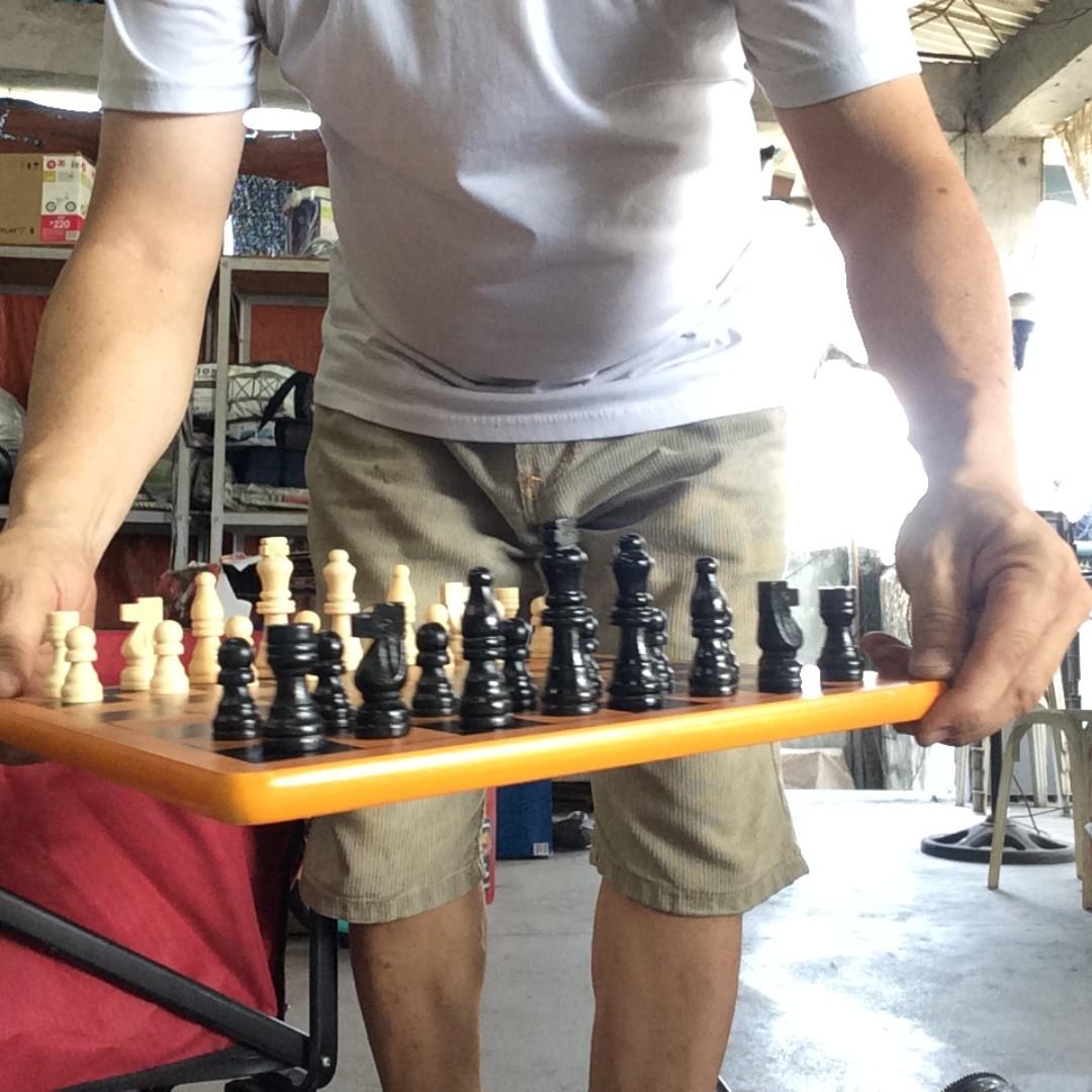 Anko Wooden Chess Board and Draughts, Sports Equipment, Other Sports ...