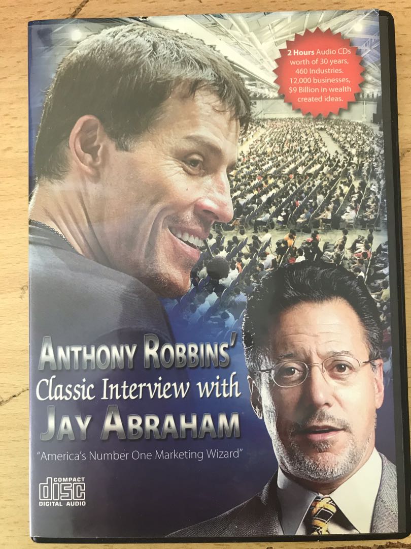 Anthony Robbins Classic Interview With Jay Abraham, Hobbies & Toys, Music & Media, Vinyls on ...
