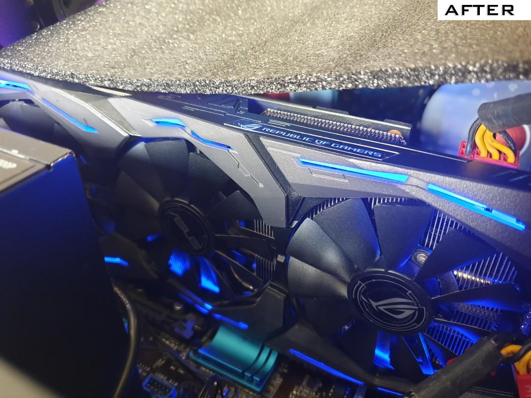 Asus ROG Strix LED Light Replacement Service, Computers & Tech, Parts ...