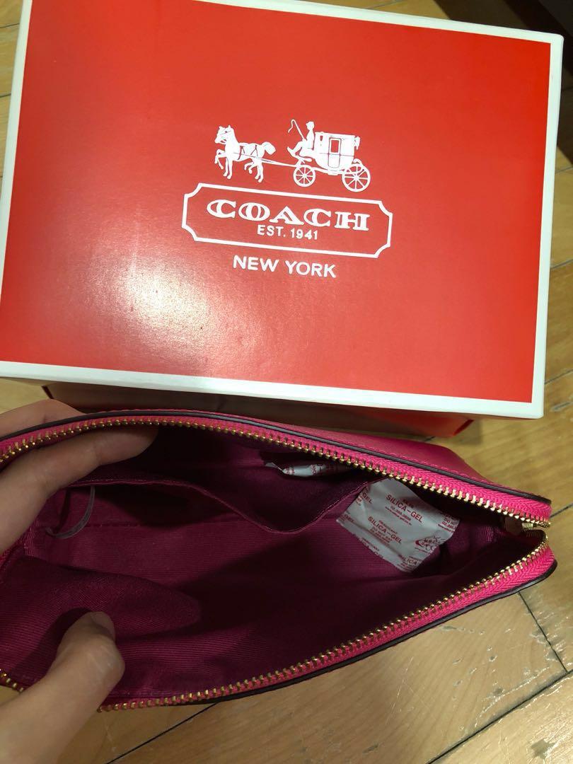 Coach Make up pouch, Luxury, Bags & Wallets on Carousell