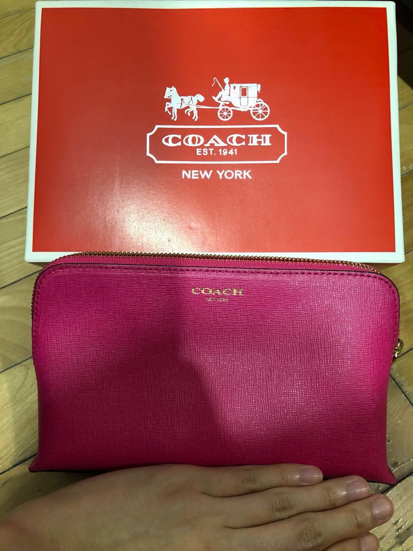 Coach Make up pouch, Luxury, Bags & Wallets on Carousell