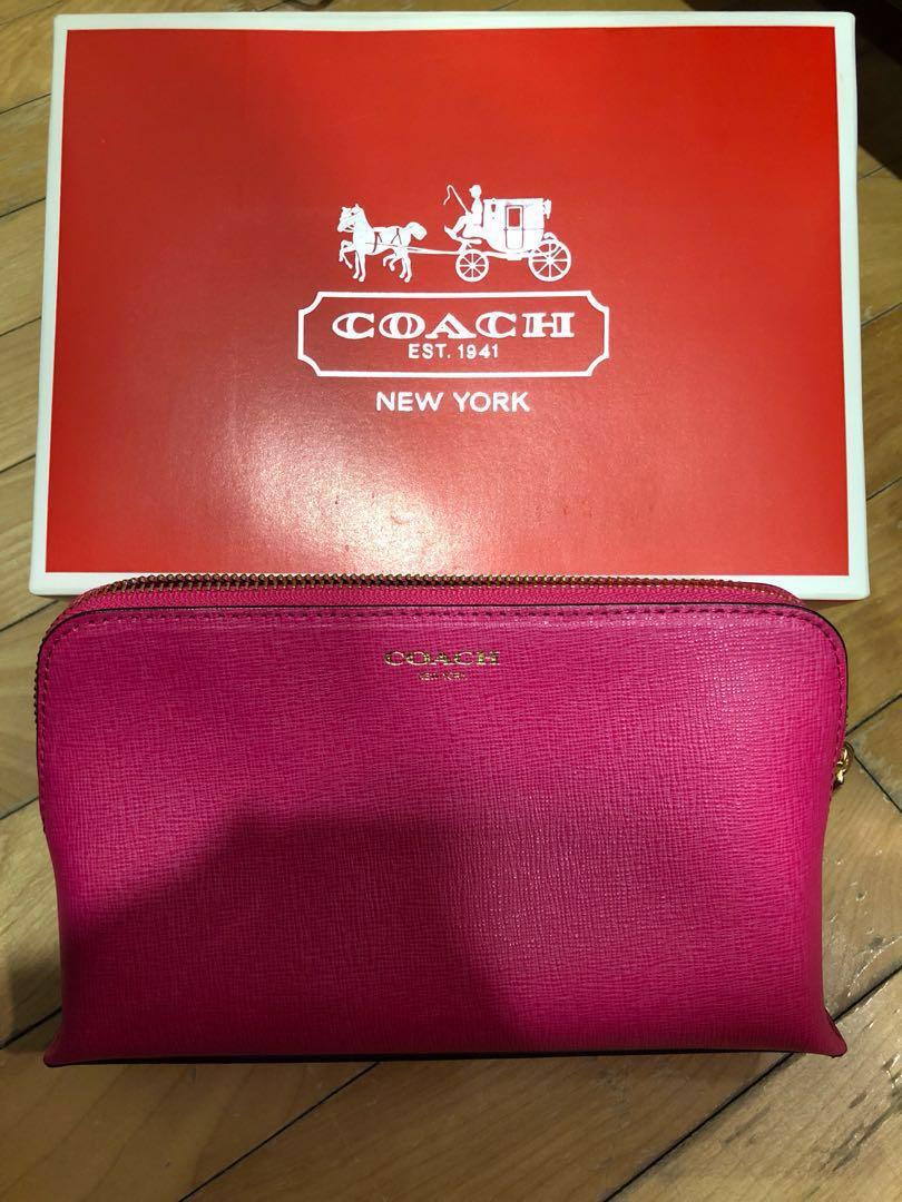 Coach Make up pouch, Luxury, Bags & Wallets on Carousell