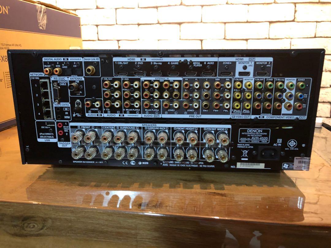 Excellent condition Denon AVR 4520, Audio, Soundbars, Speakers ...
