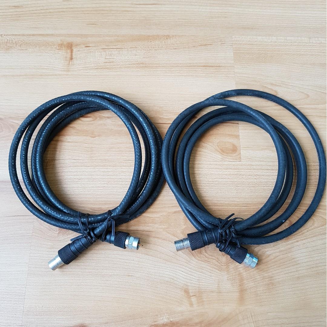 Feeder RG6 Cable/Wire-CATV - 2 meters, TV & Home Appliances, TV ...