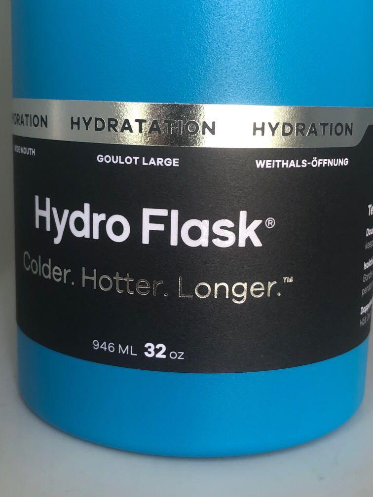 Hydro flask-32Oz-pacific-Hydro flask-32Oz-Black-wide mout-946ML ...