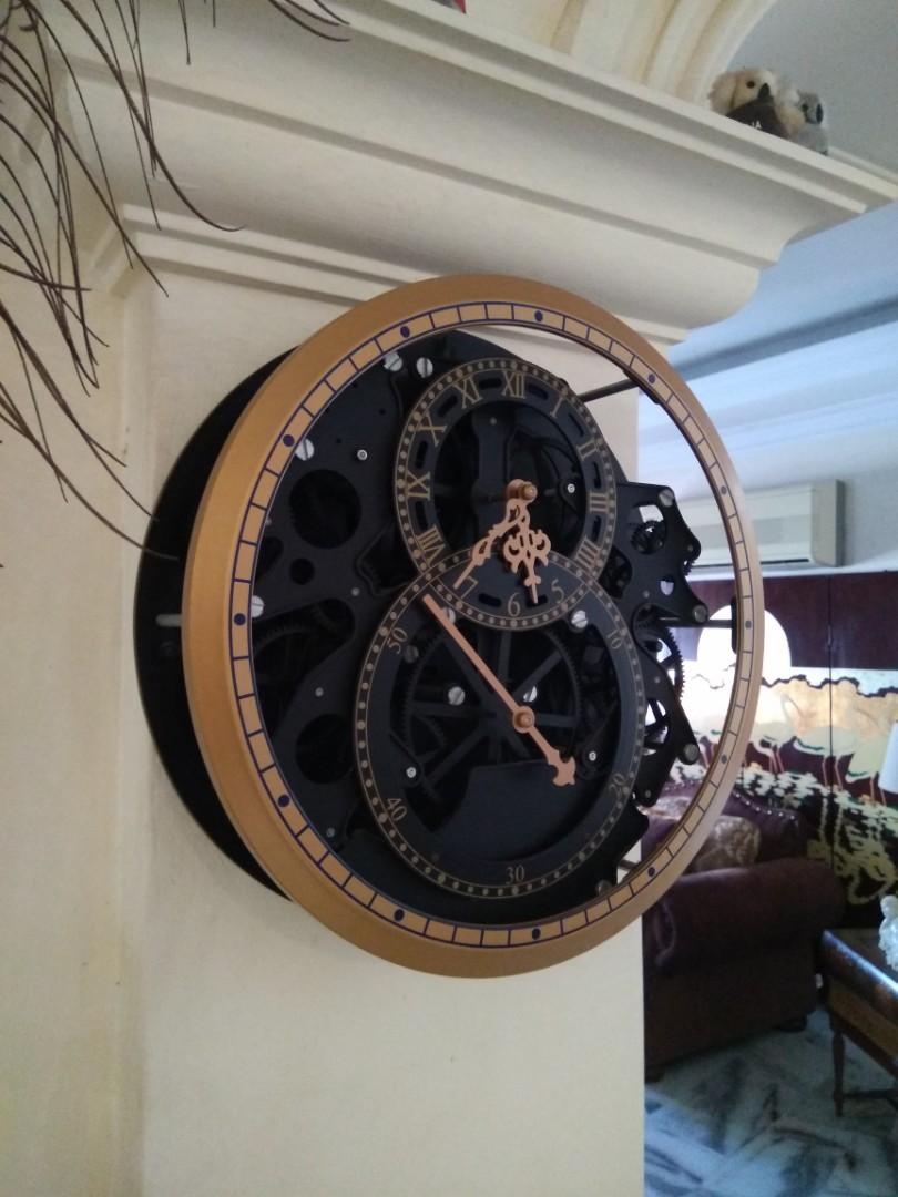 IMPORTED SKELETONIZED Mechanical CLOCK, Furniture & Home Living, Home ...