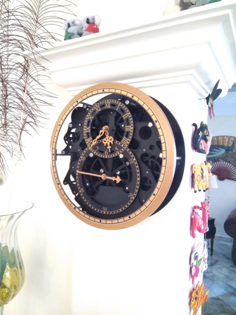 IMPORTED SKELETONIZED Mechanical CLOCK, Furniture & Home Living, Home ...
