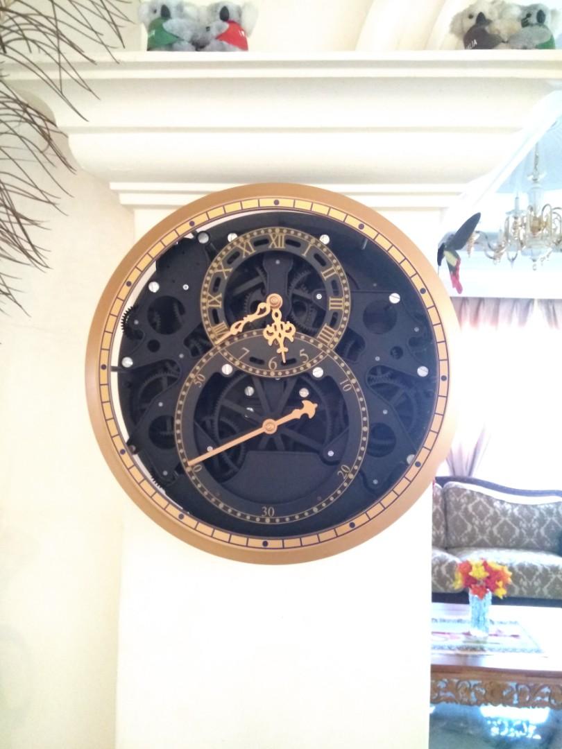 IMPORTED SKELETONIZED Mechanical CLOCK, Furniture & Home Living, Home ...
