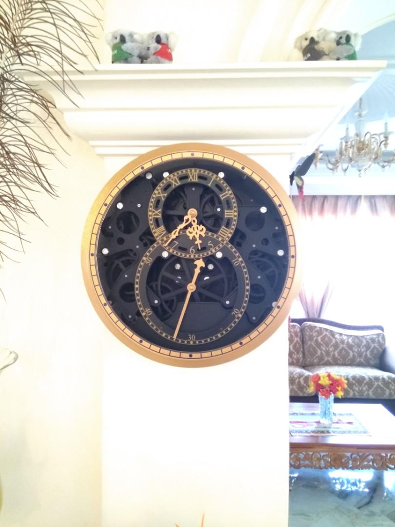 IMPORTED SKELETONIZED Mechanical CLOCK, Furniture & Home Living, Home ...