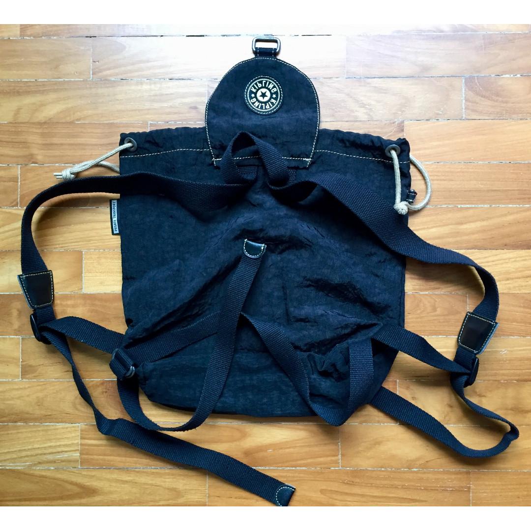 Kipling Rucksack Backpack - Vintage 1990's Style (Small - Black), Women ...