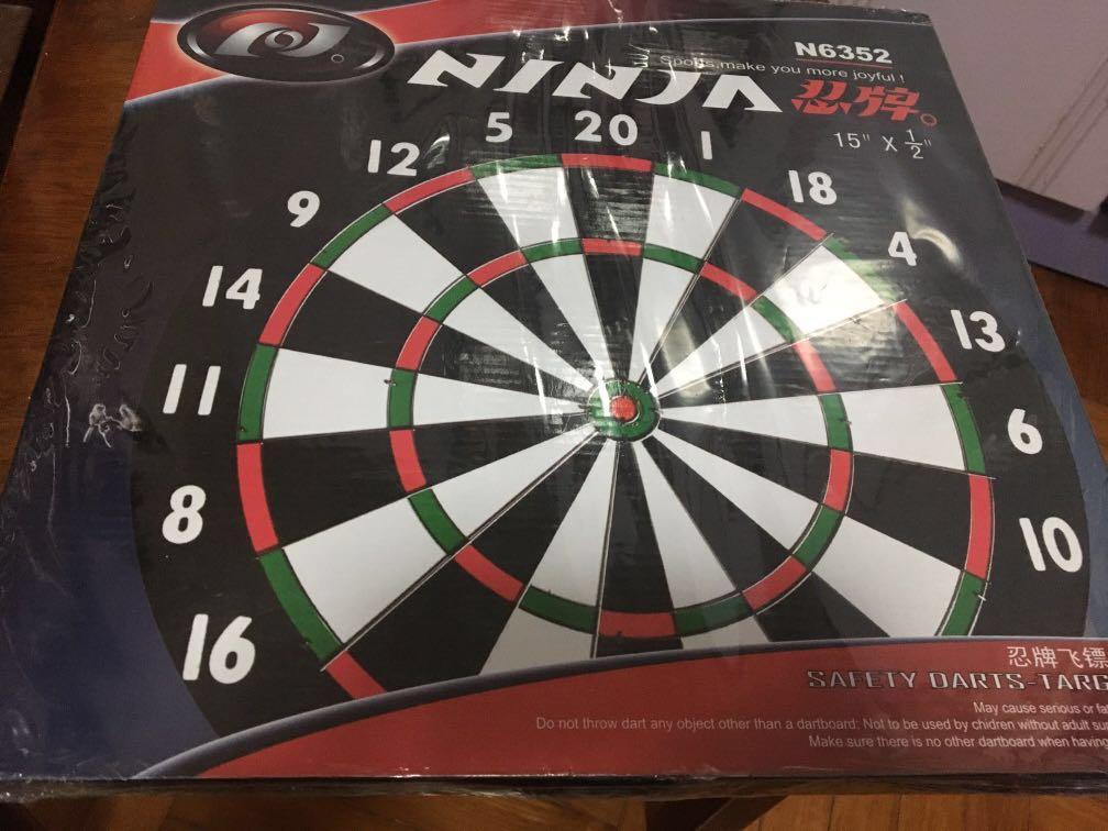 Ninja darts board, Hobbies & Toys, Toys & Games on Carousell