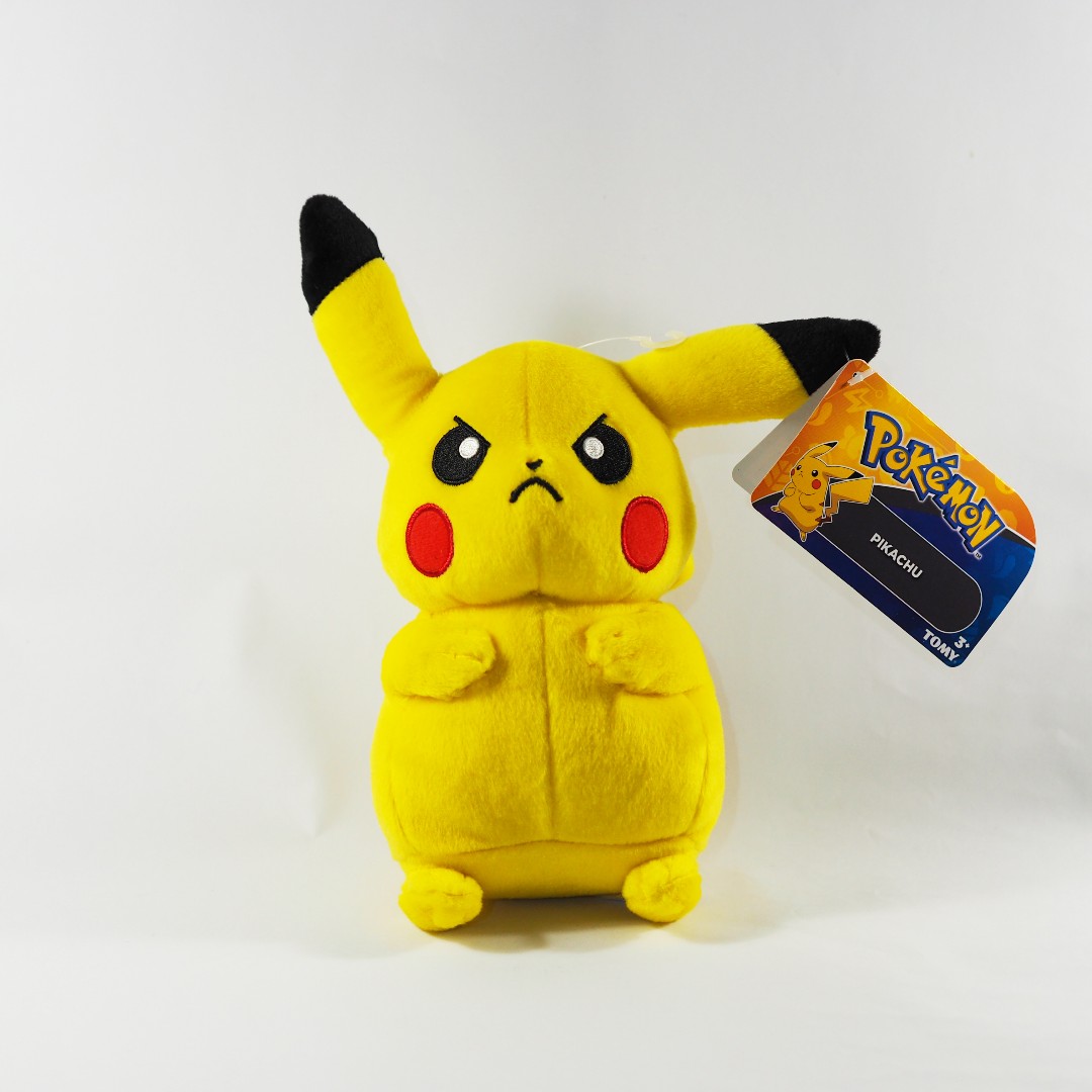 ORIGINAL TOMY Angry Pikachu Soft Toy, Hobbies & Toys, Toys & Games on ...