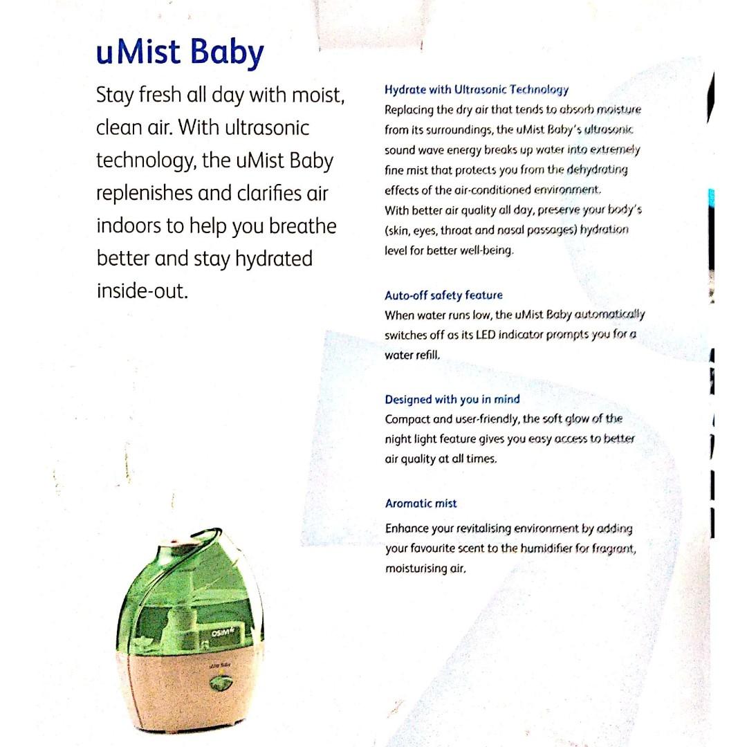 Osim uMist Baby Humidifier, TV & Home Appliances, Air Purifiers ...
